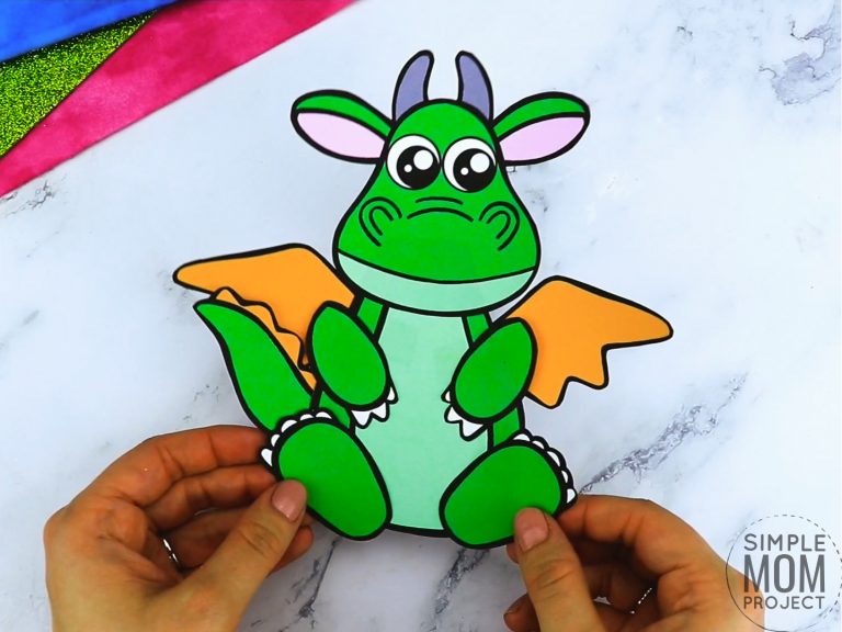 Free Printable Dragon Craft Template – Simple Mom Project
