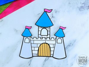 Free Printable Princess Castle Craft with Castle Template