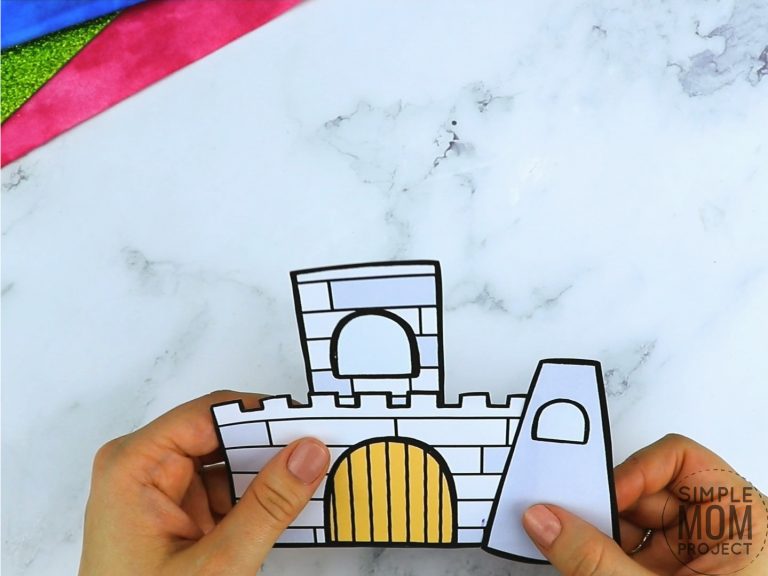 Free Printable Princess Castle Craft with Castle Template