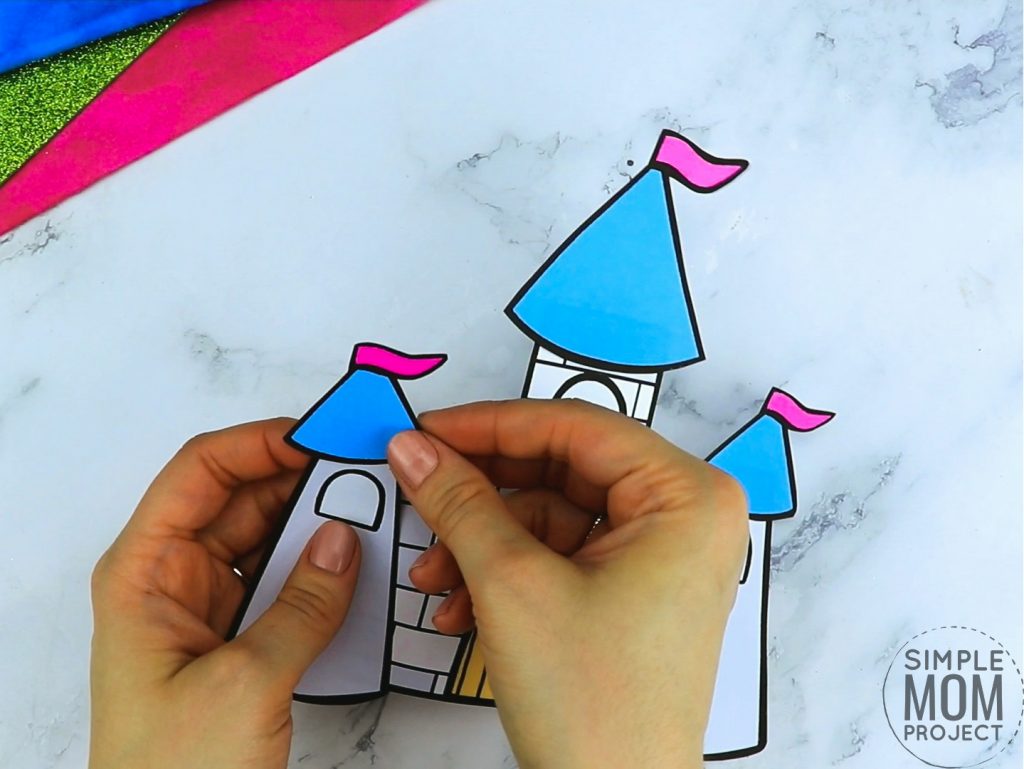 Free Printable Princess Castle Craft with Castle Template