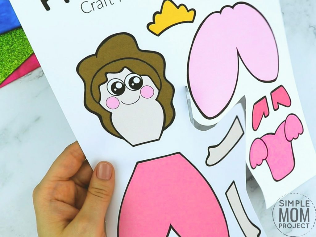 Free Printable Princess Craft Template - Simple Mom Project