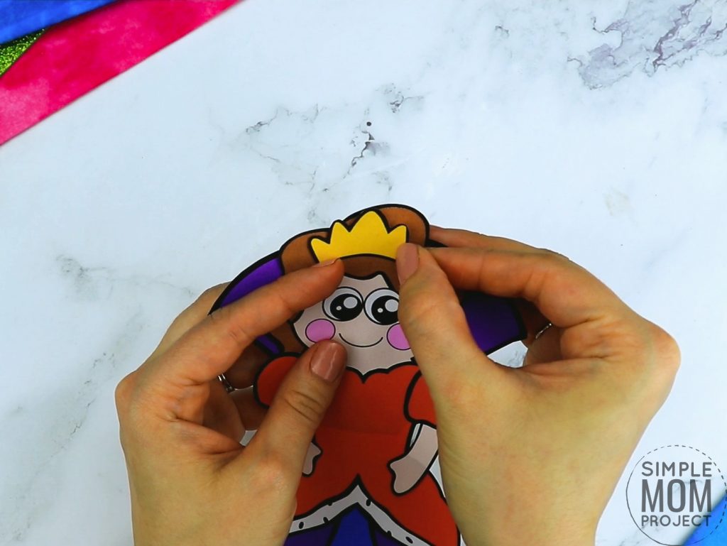 Free Printable Queen Craft Template - Simple Mom Project