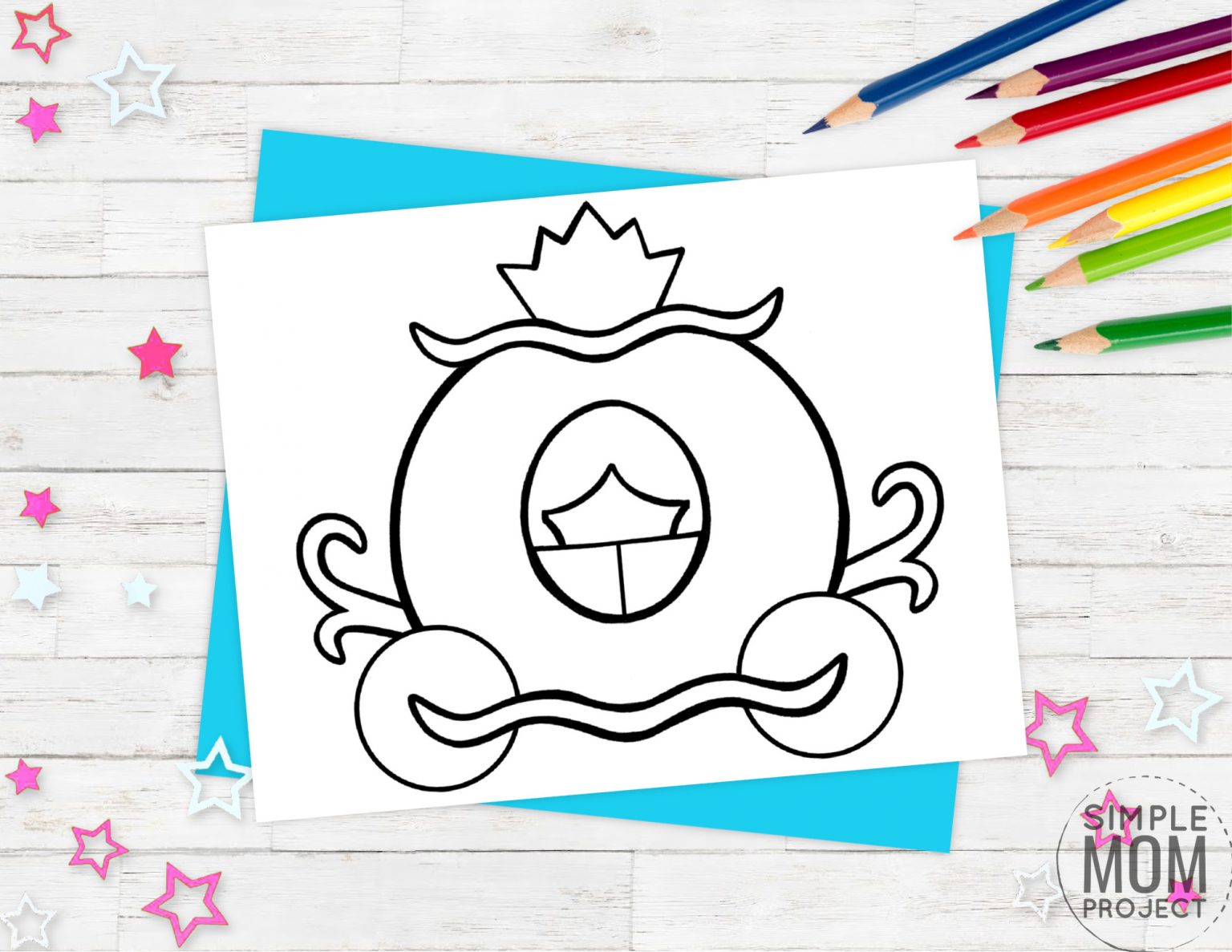 Free Printable Princess Carriage Templare - Simple Mom Project
