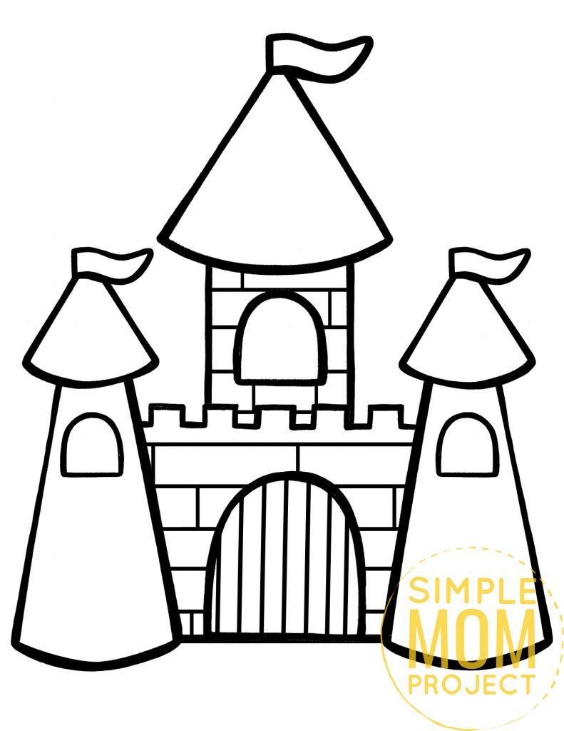 Free Printable Princess Castle Template - Simple Mom Project