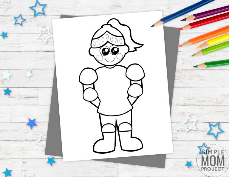 Free Printable Knight Template - Simple Mom Project