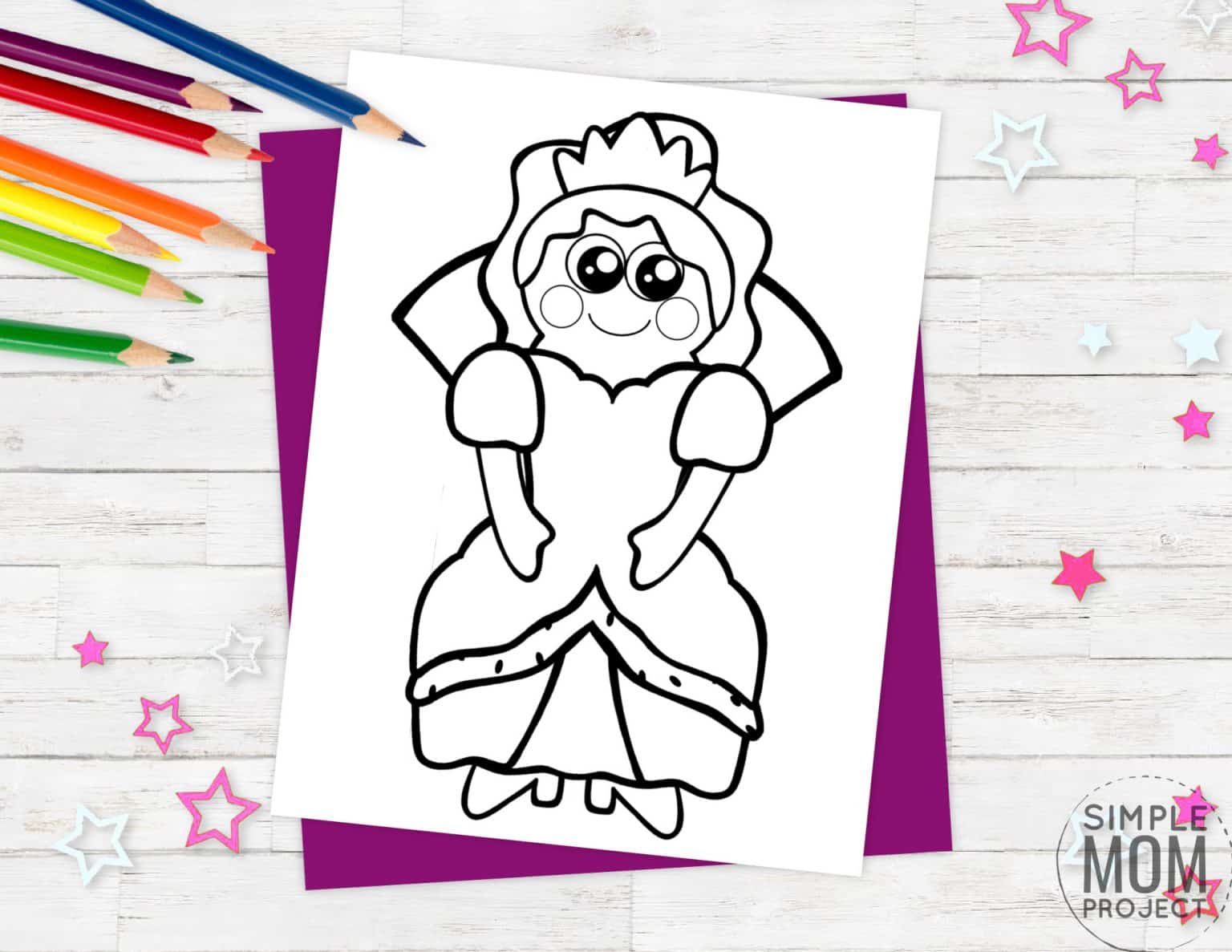 Free Printable Queen Template - Simple Mom Project