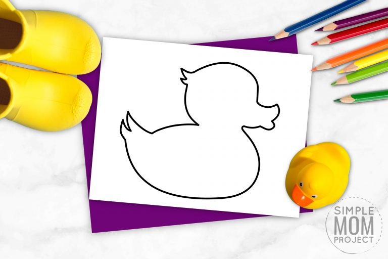 Free Printable Rubber Duck Template - Simple Mom Project