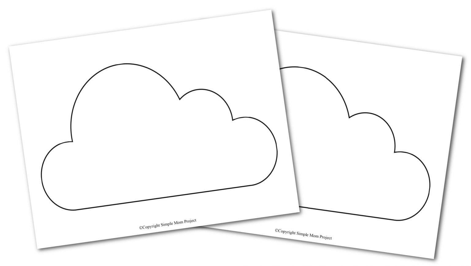 Free Printable Cloud Template - Simple Mom Project