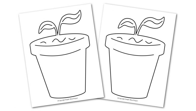 Free Printable Flower Pot Template – Simple Mom Project