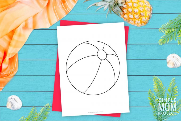 Free Printable Beach Ball Template - Simple Mom Project