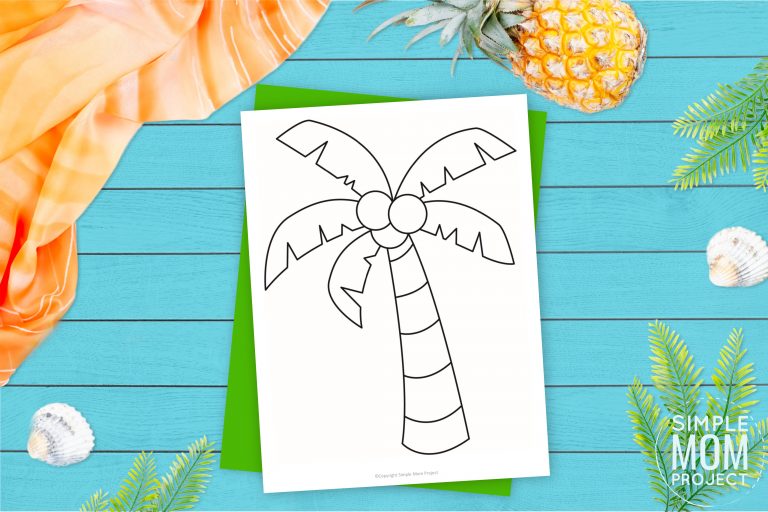 Free Printable Palm Tree Template - Simple Mom Project