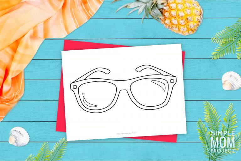 Free Printable Sunglasses Template - Simple Mom Project