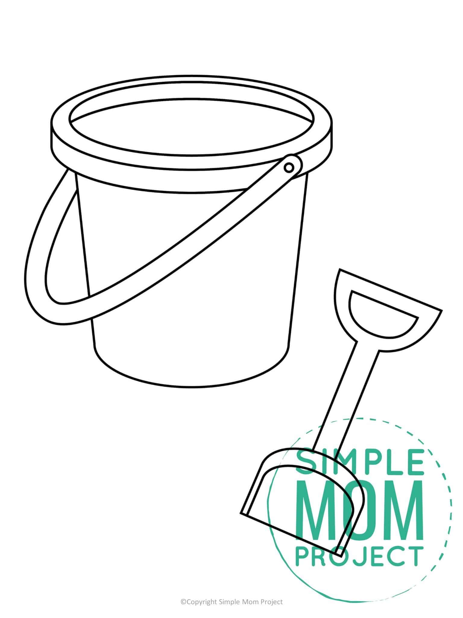 Free Printable Beach Pail and Shovel Template (Easy Summer Activity for ...