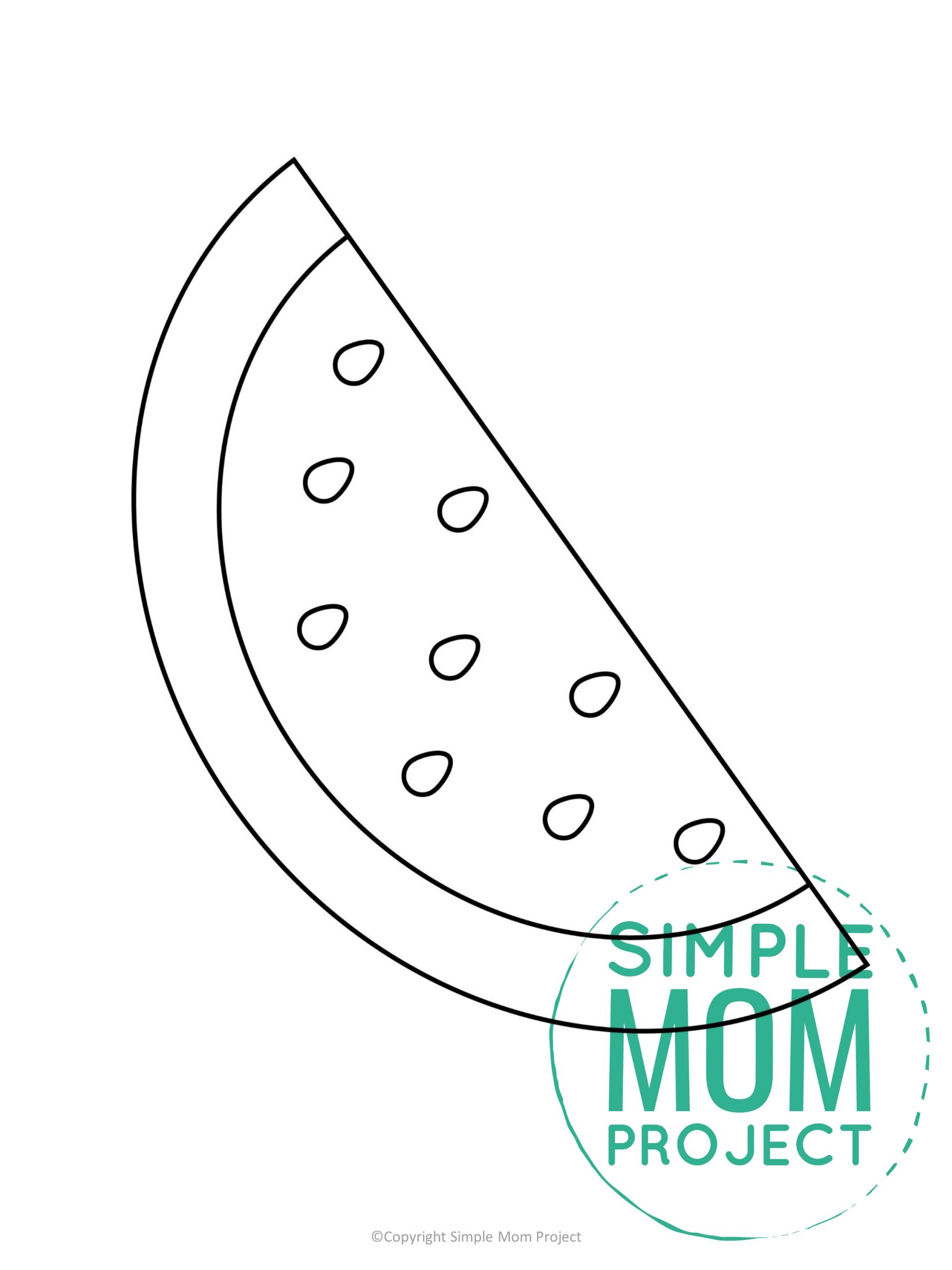 Free Printable Watermelon Template