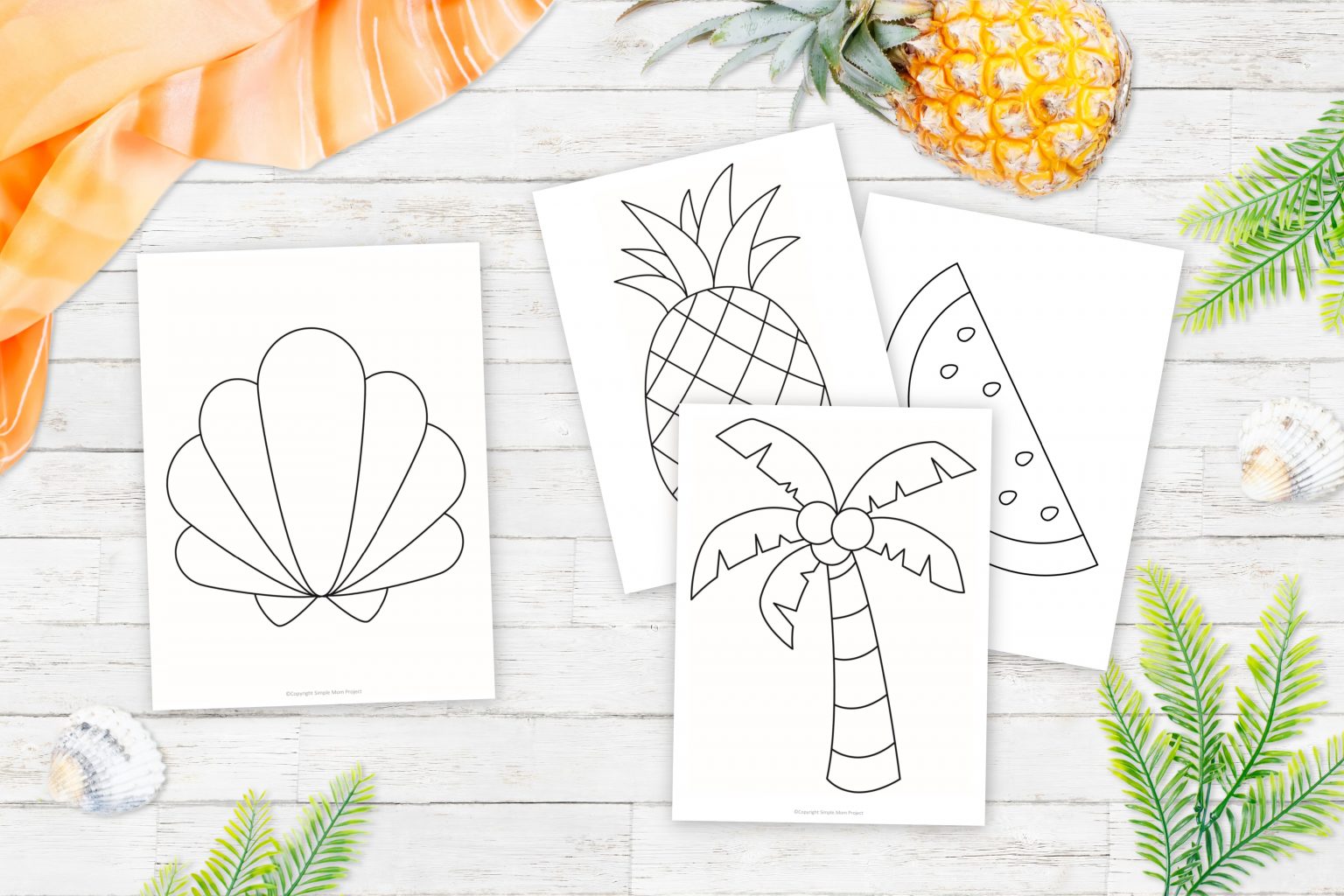 Printable Summer Beach Templates - Simple Mom Project