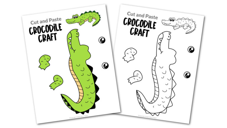 Free Printable Crocodile Craft Template - Simple Mom Project