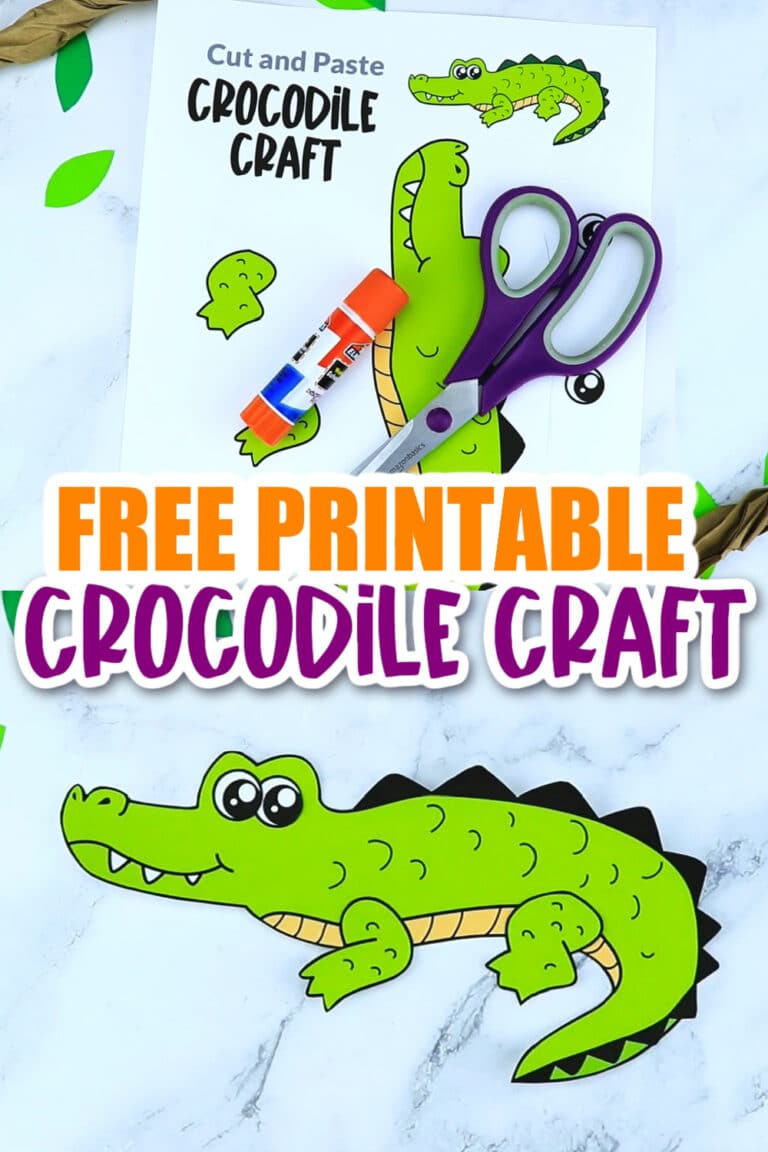 Free Printable Crocodile Craft Template - Simple Mom Project
