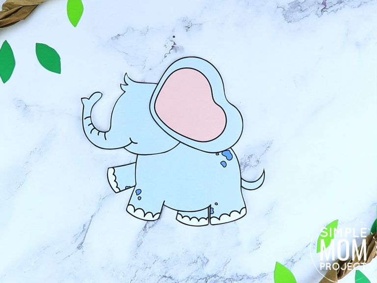 Free Printable Elephant Craft Template - Simple Mom Project