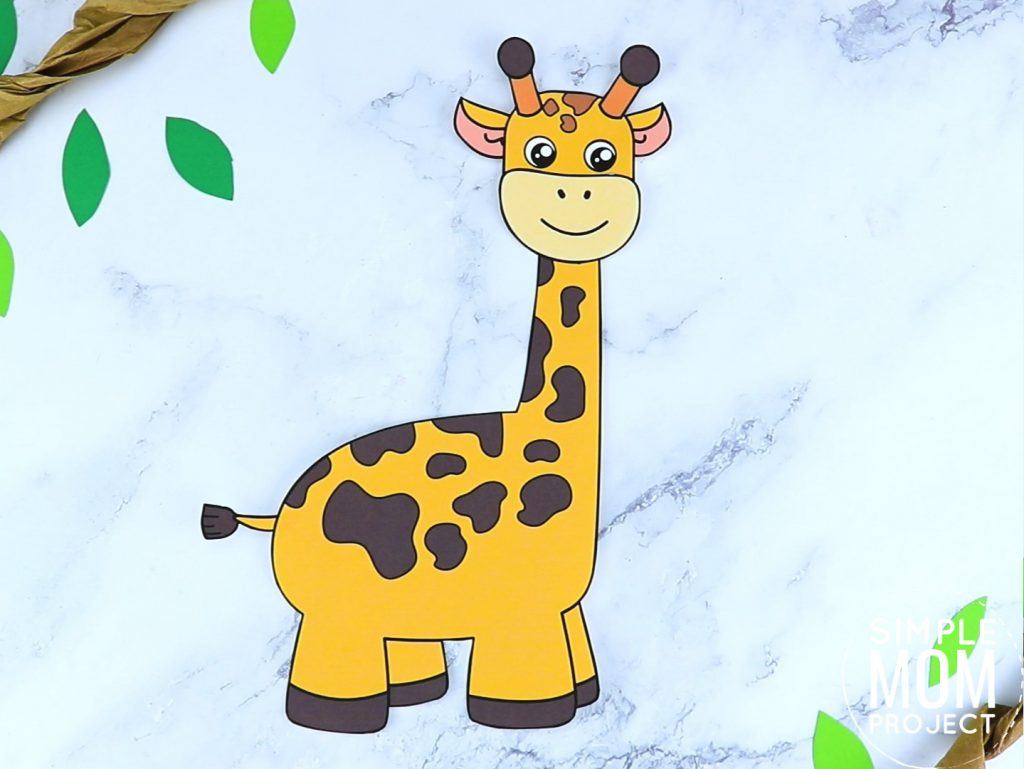 Free Printable Giraffe Craft Template - Simple Mom Project