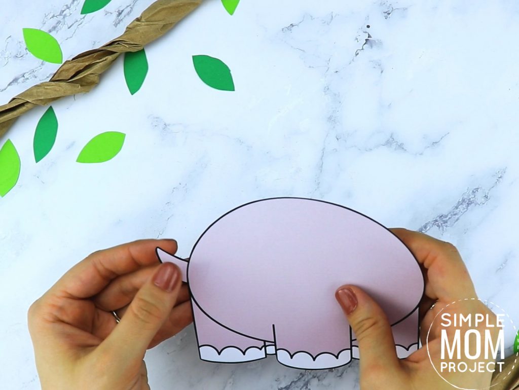 Free Printable Hippo Craft Template – Simple Mom Project