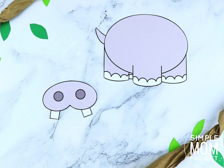 Free Printable Hippo Craft Template – Simple Mom Project