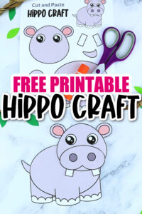 Free Printable Hippo Craft Template – Simple Mom Project