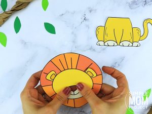 Free Printable Lion Craft Template | Easy Cut and Paste Activity for ...