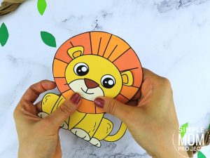 Free Printable Lion Craft Template | Easy Cut and Paste Activity for ...