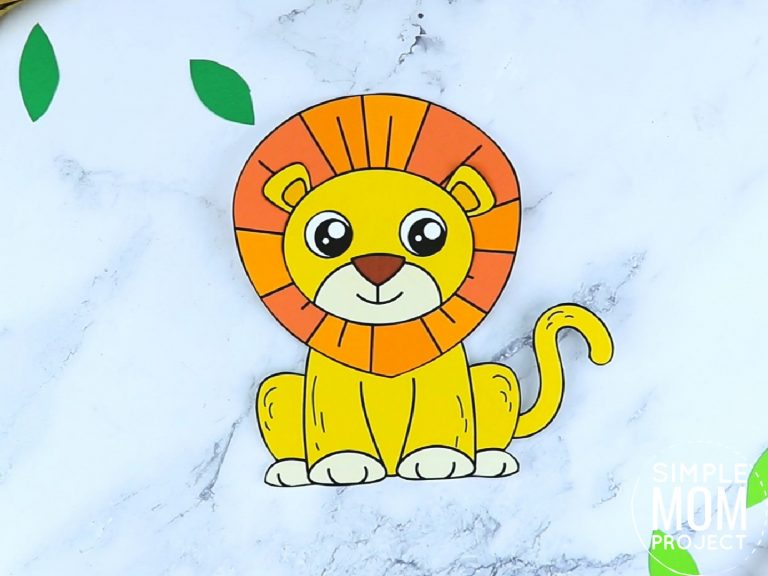 Free Printable Lion Craft Template Simple Mom Project
