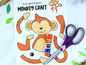 Free Printable Monkey Craft Template - Simple Mom Project