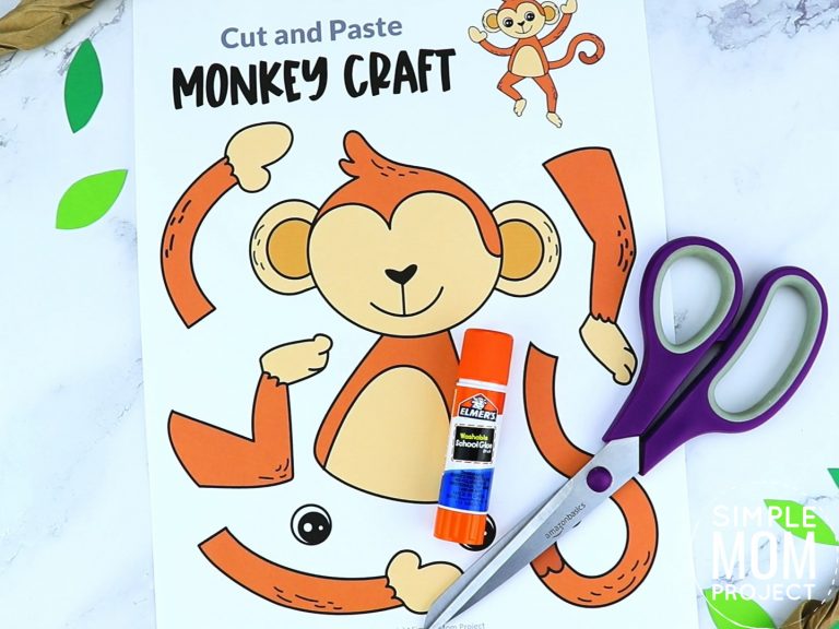 Free Printable Monkey Craft Template - Simple Mom Project