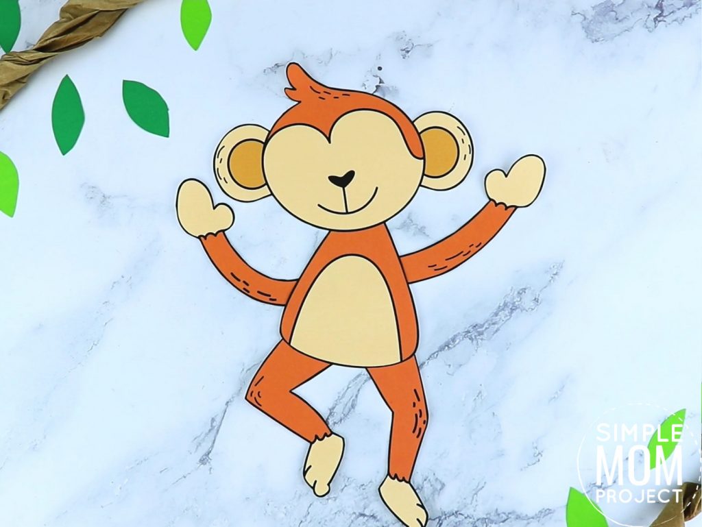 Free Printable Monkey Craft Template - Simple Mom Project