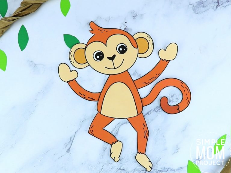 Free Printable Monkey Craft Template - Simple Mom Project