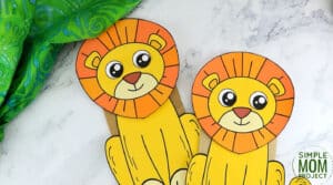 Free Printable Lion Paper Bag Puppet Template - Simple Mom Project
