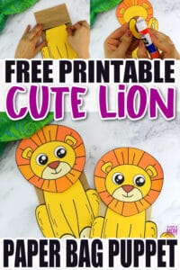 Free Printable Bear Paper Bag Puppet Template - Simple Mom Project