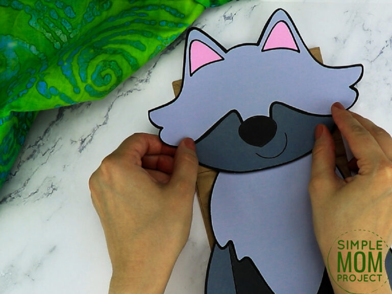 Free Printable Wolf Paper Bag Puppet Template – Simple Mom Project