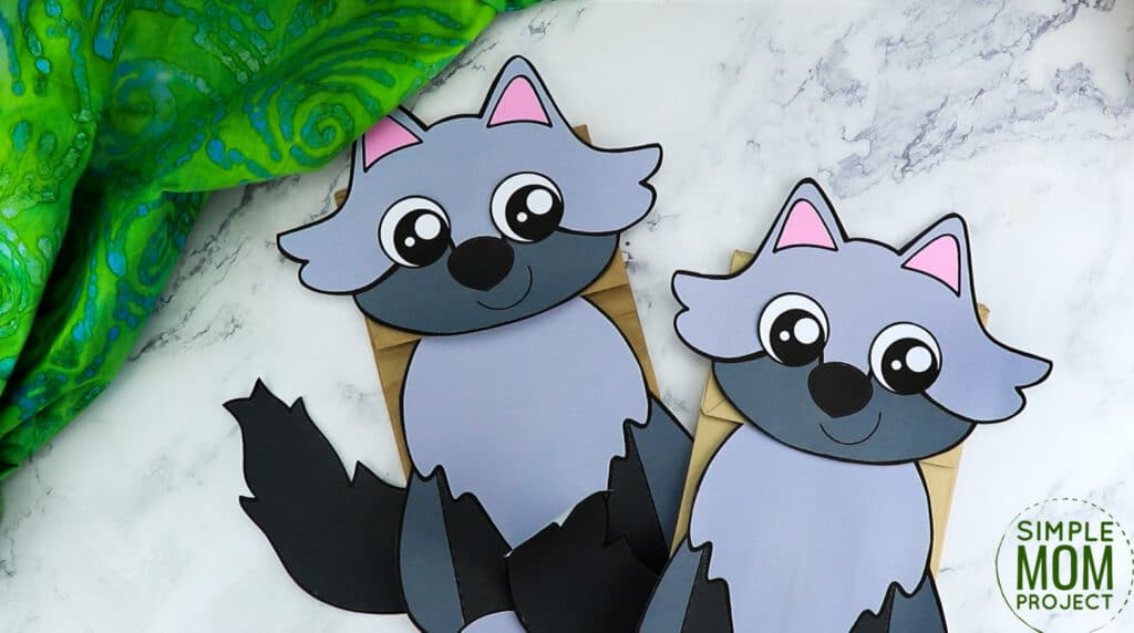 Free Printable Wolf Paper Bag Puppet Template - Simple Mom Project