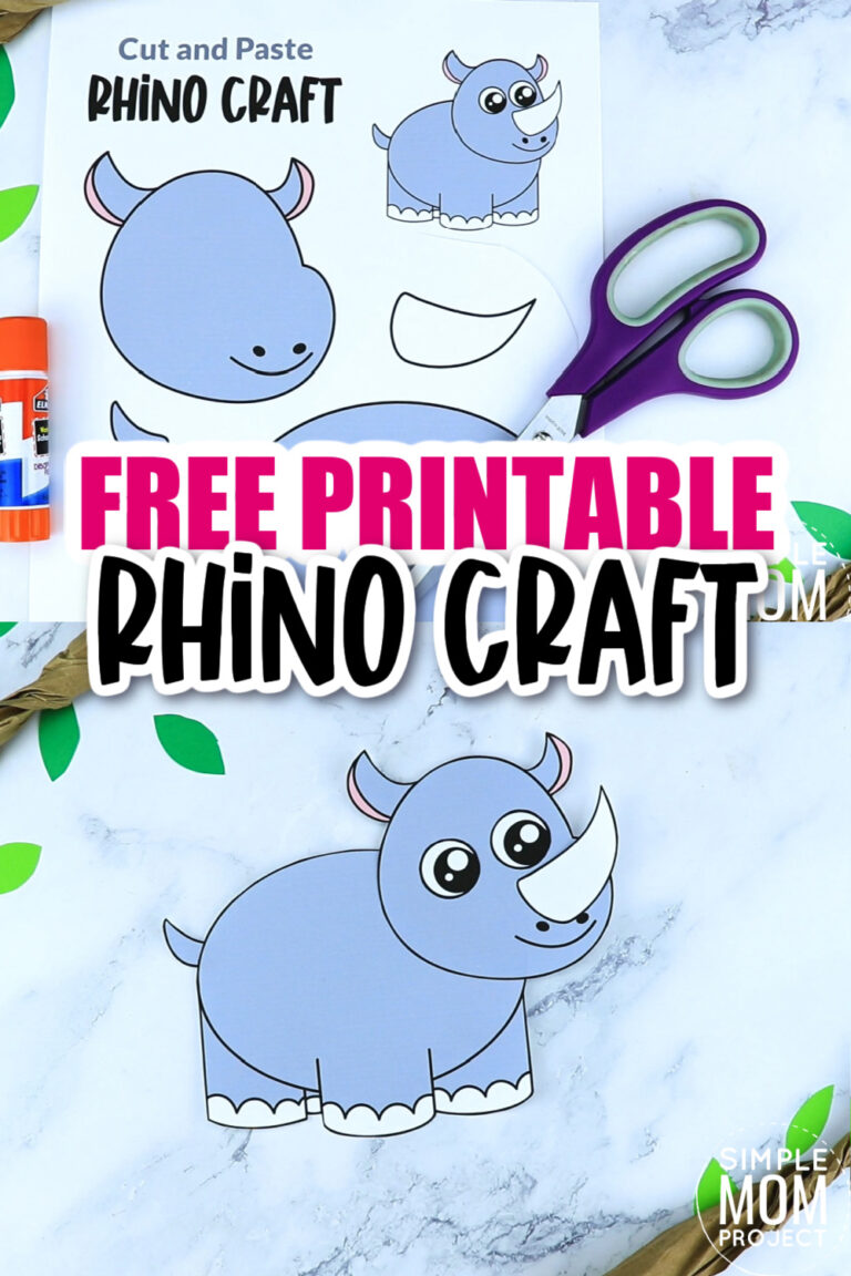 Free Printable Rhino Craft Template - Simple Mom Project
