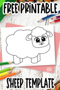 Free Printable Sheep Template - Simple Mom Project