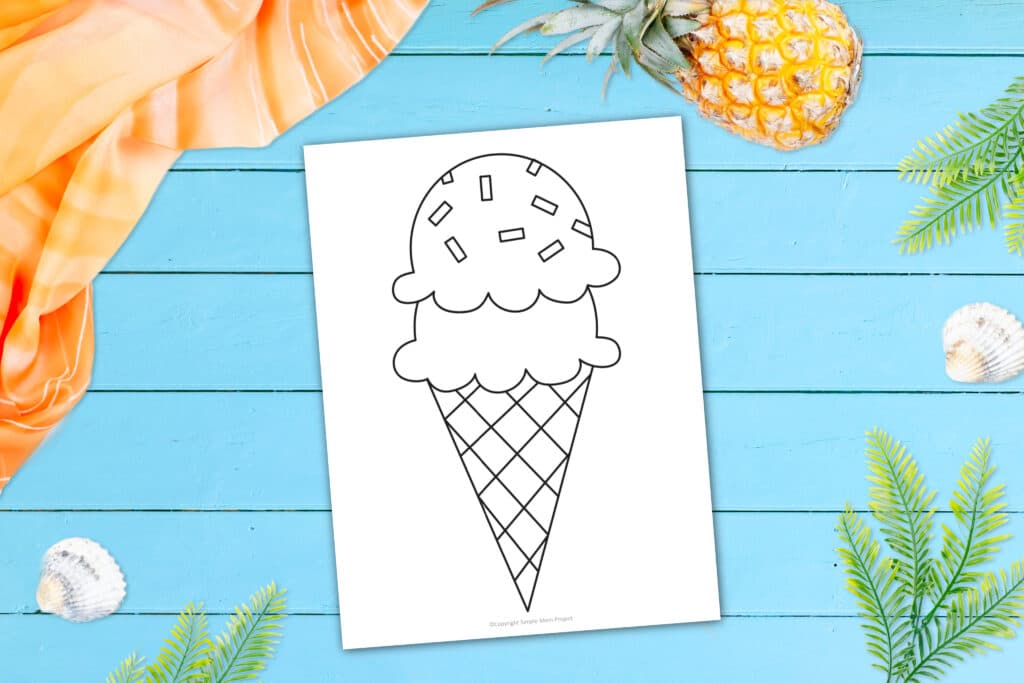 Free Printable Ice Cream Template - Simple Mom Project