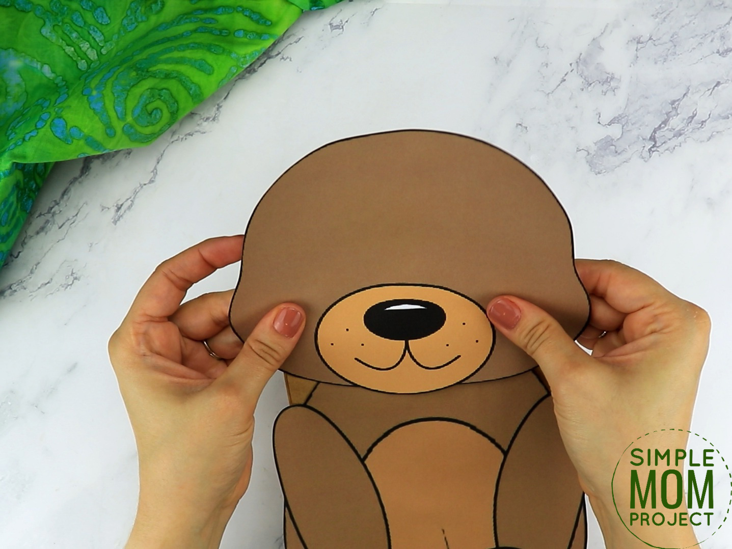  Free Printable Bear Paper Bag Puppet Template Simple Mom Project