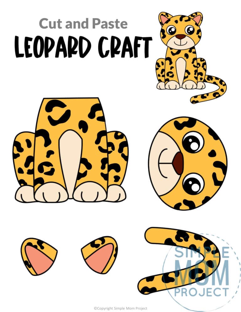 Free Printable Leopard Craft Template - Simple Mom Project