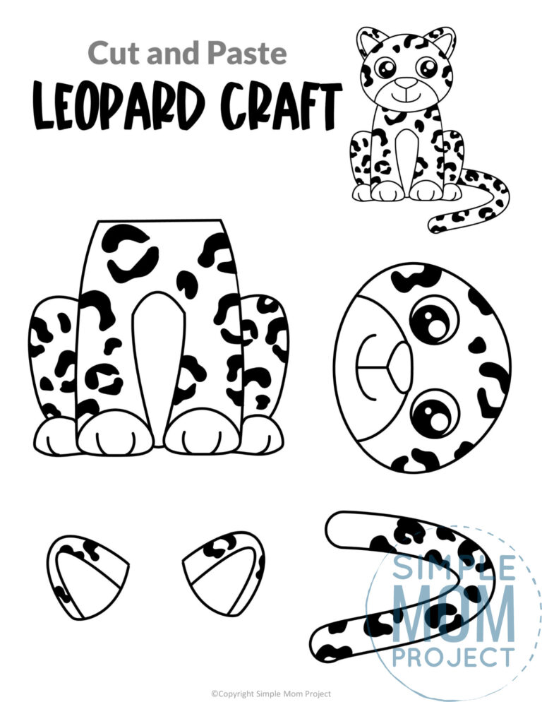 Free Printable Leopard Craft Template - Simple Mom Project