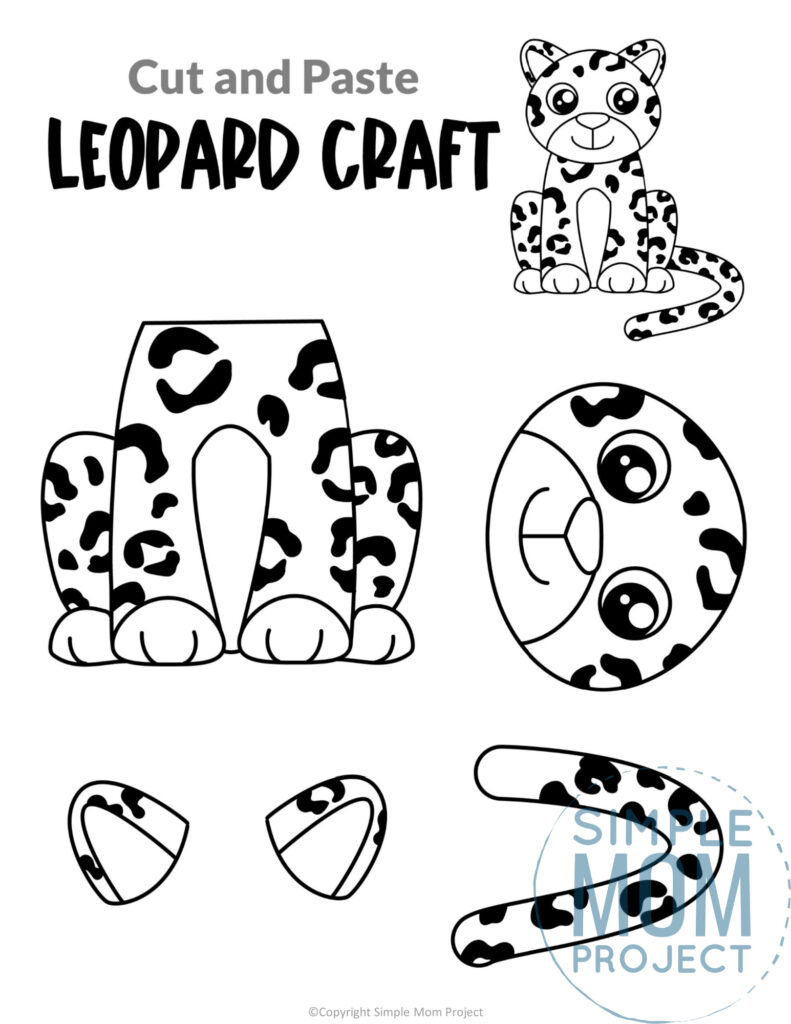 Free Printable Leopard Craft Template - Simple Mom Project