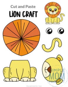 Free Printable Lion Craft Template - Simple Mom Project