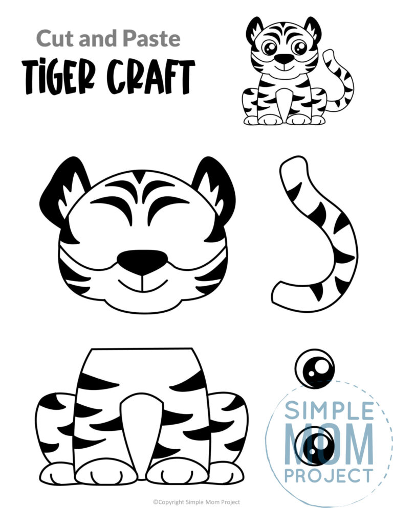 Free Printable Tiger Craft Template – Simple Mom Project