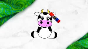 Free Printable Farm Cow Craft Art Project - Simple Mom Project