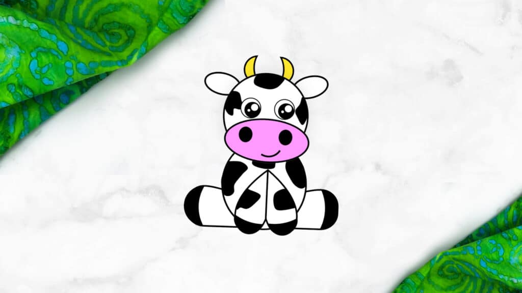 Free Printable Farm Cow Craft Art Project - Simple Mom Project