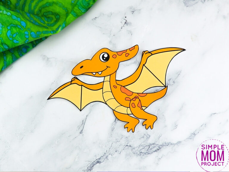 Free Printable Pterodactyl Craft Template – Simple Mom Project