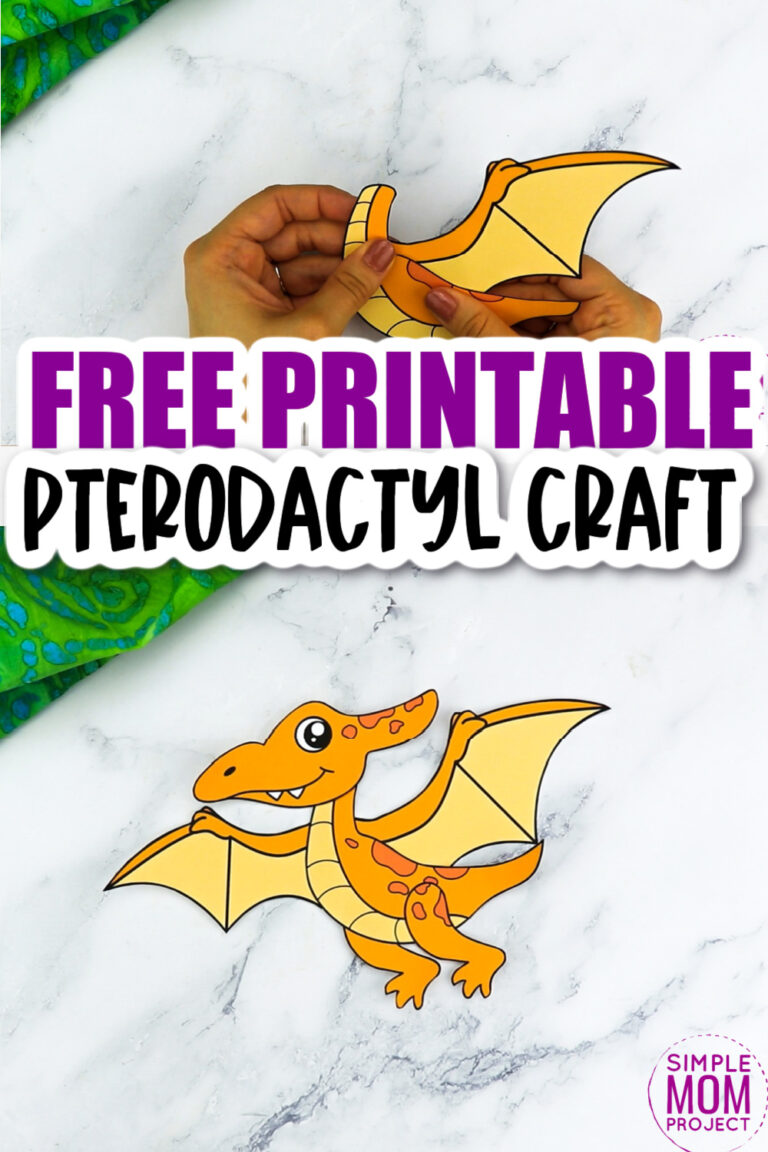 Free Printable Pterodactyl Craft Template – Simple Mom Project